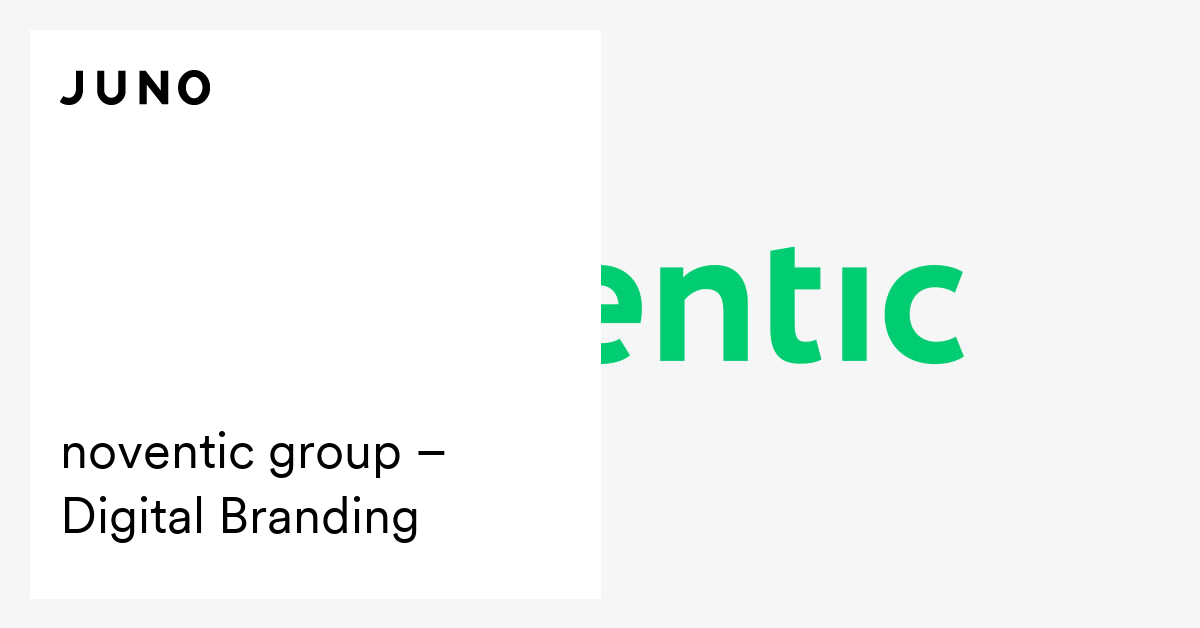 noventic group – Digital Branding | Ideas | JUNO Branding- und ...
