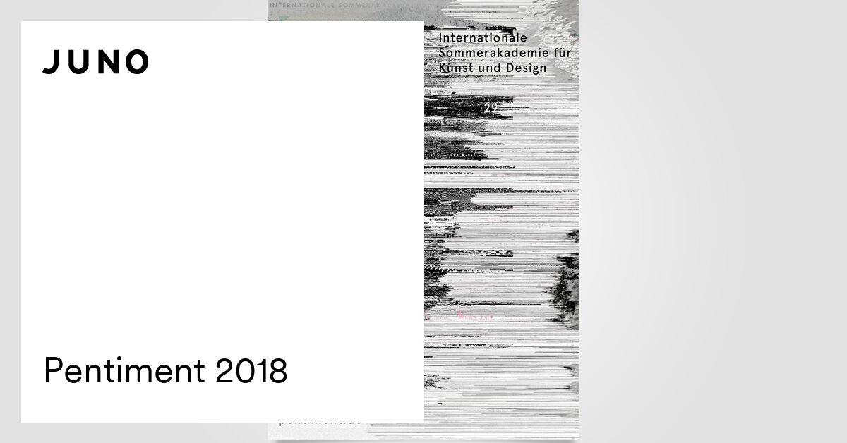 Pentiment 2018 | Ideas | JUNO Branding- und Designagentur Hamburg